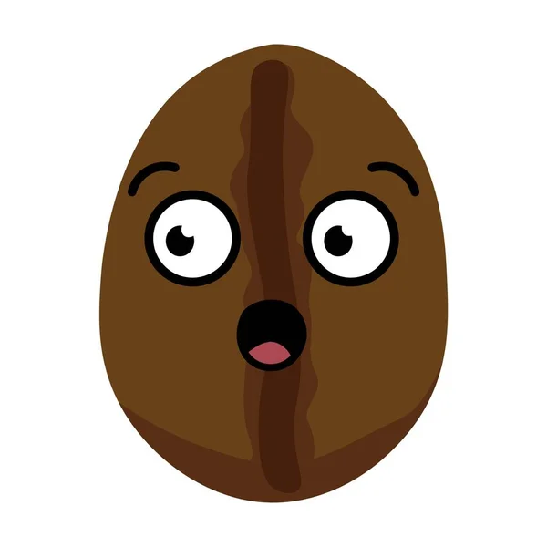 Set Emotional Coffee Beans White Background Stock Vector by ©serezniy ...