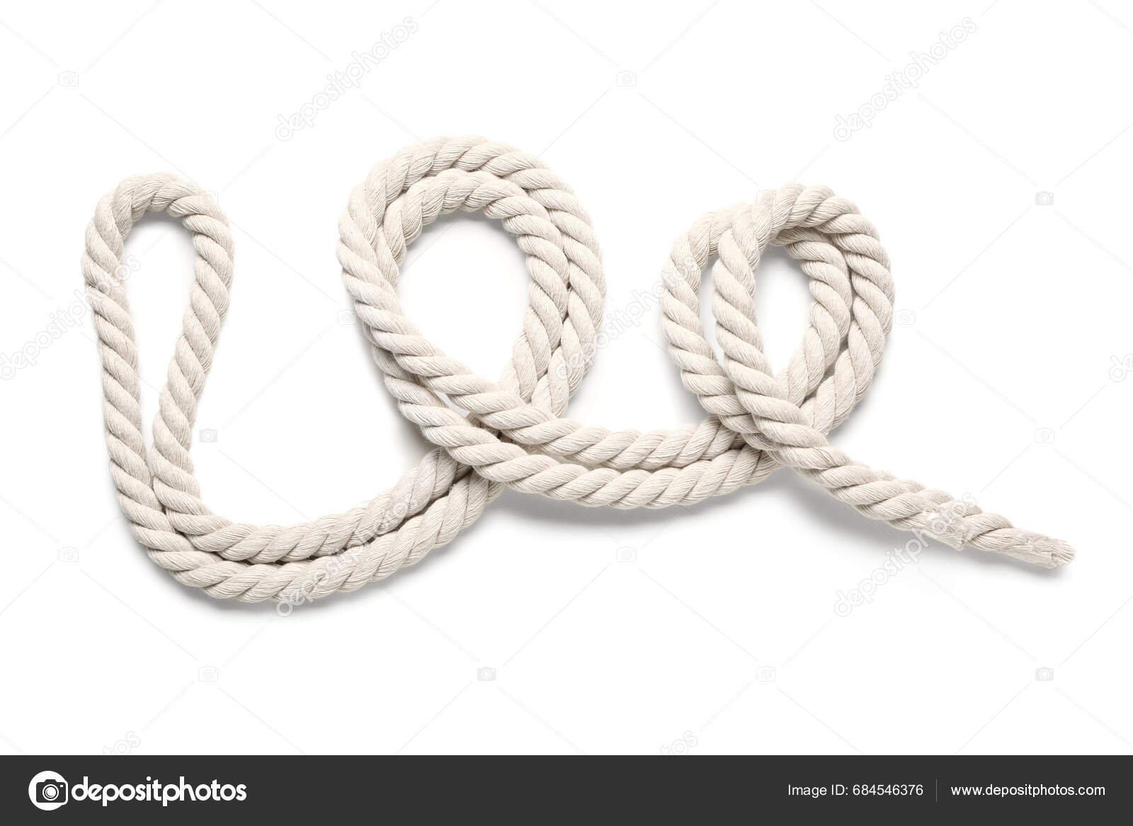 Long Rope White Background — Stock Photo © serezniy #684546376