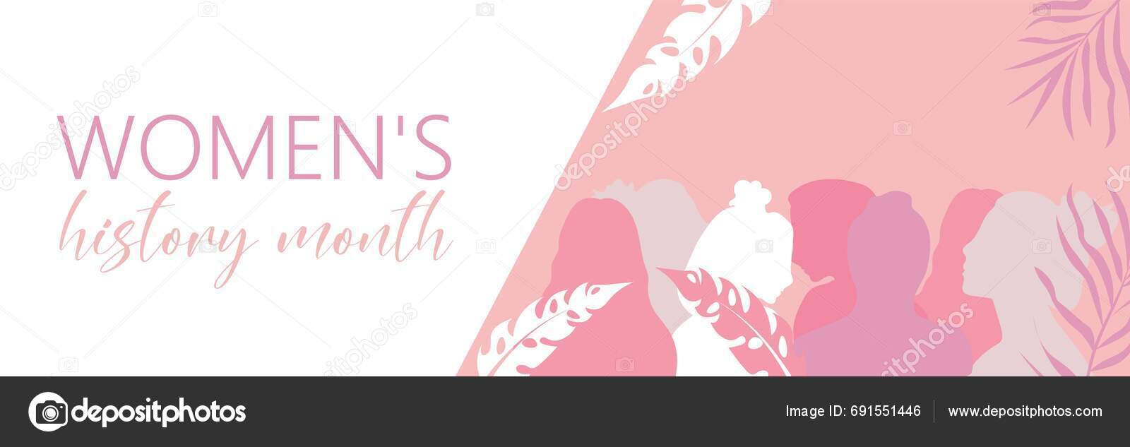 Banner Women's History Month Stock Vector by ©serezniy 691551446