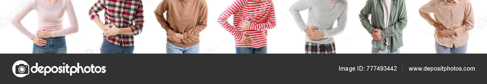 Set People Appendicitis White Background — Stock Photo © serezniy ...