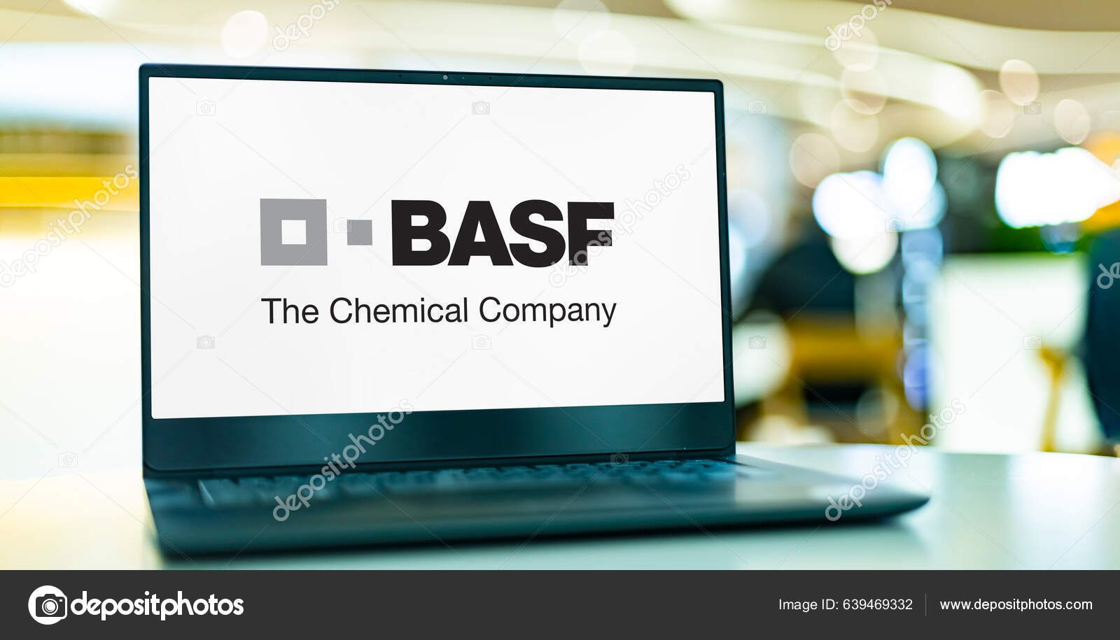 Poznan Pol Dec 2022 Laptop Computer Displaying Logo Basf Chemical ...
