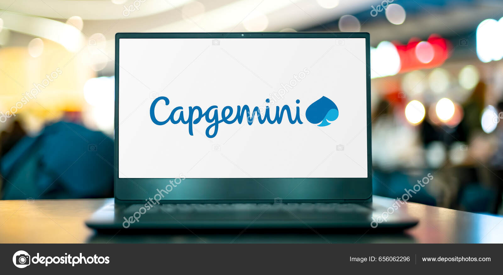 Poznan Pol Apr 2022 Laptop Computer Displaying Logo Capgemini French – Stock Editorial Photo ...