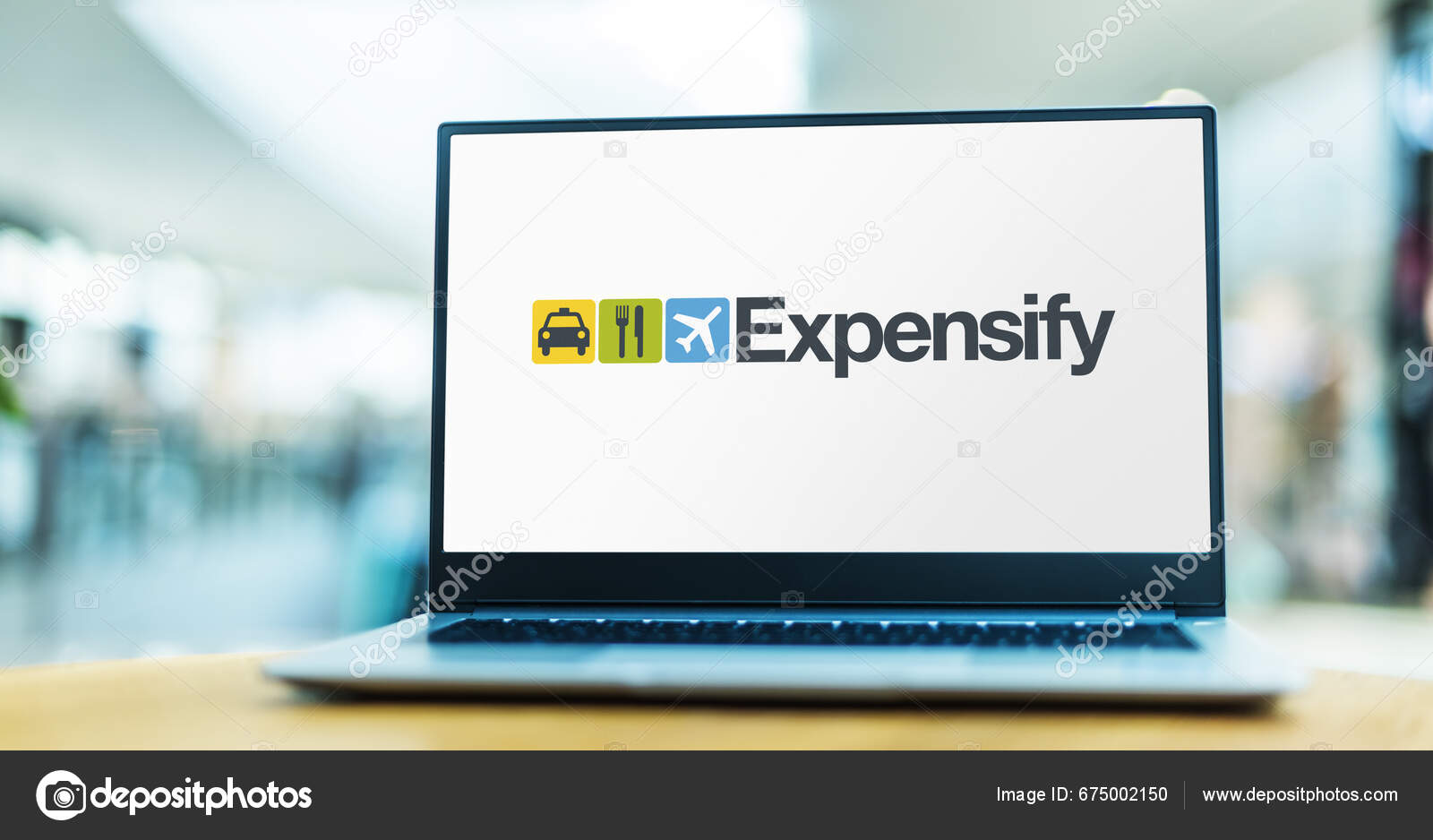 Poznan Pol May 2021 Laptop Computer Displaying Logo Expensify Software ...