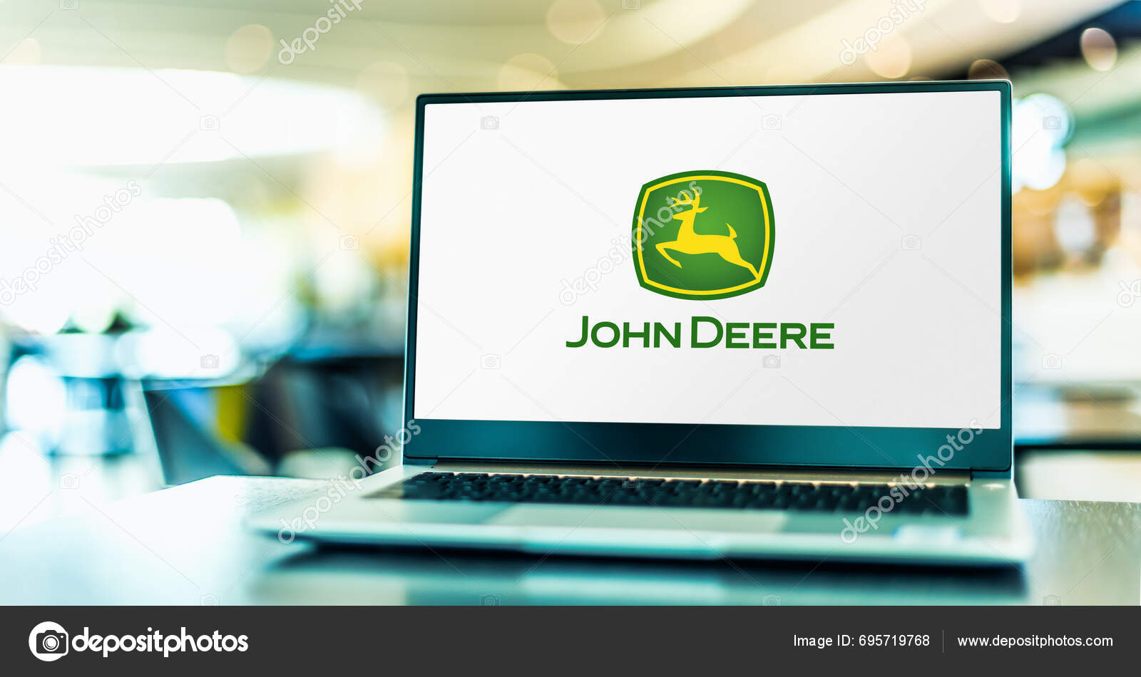 Poznan Pol Jan 2024 Laptop Computer Displaying Logo John Deere – Stock ...