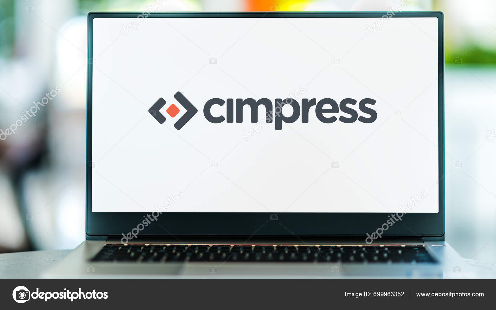 Poznan Pol Dec 2022 Laptop Computer Displaying Logo Cimpress Company — Stock Editorial Photo ...