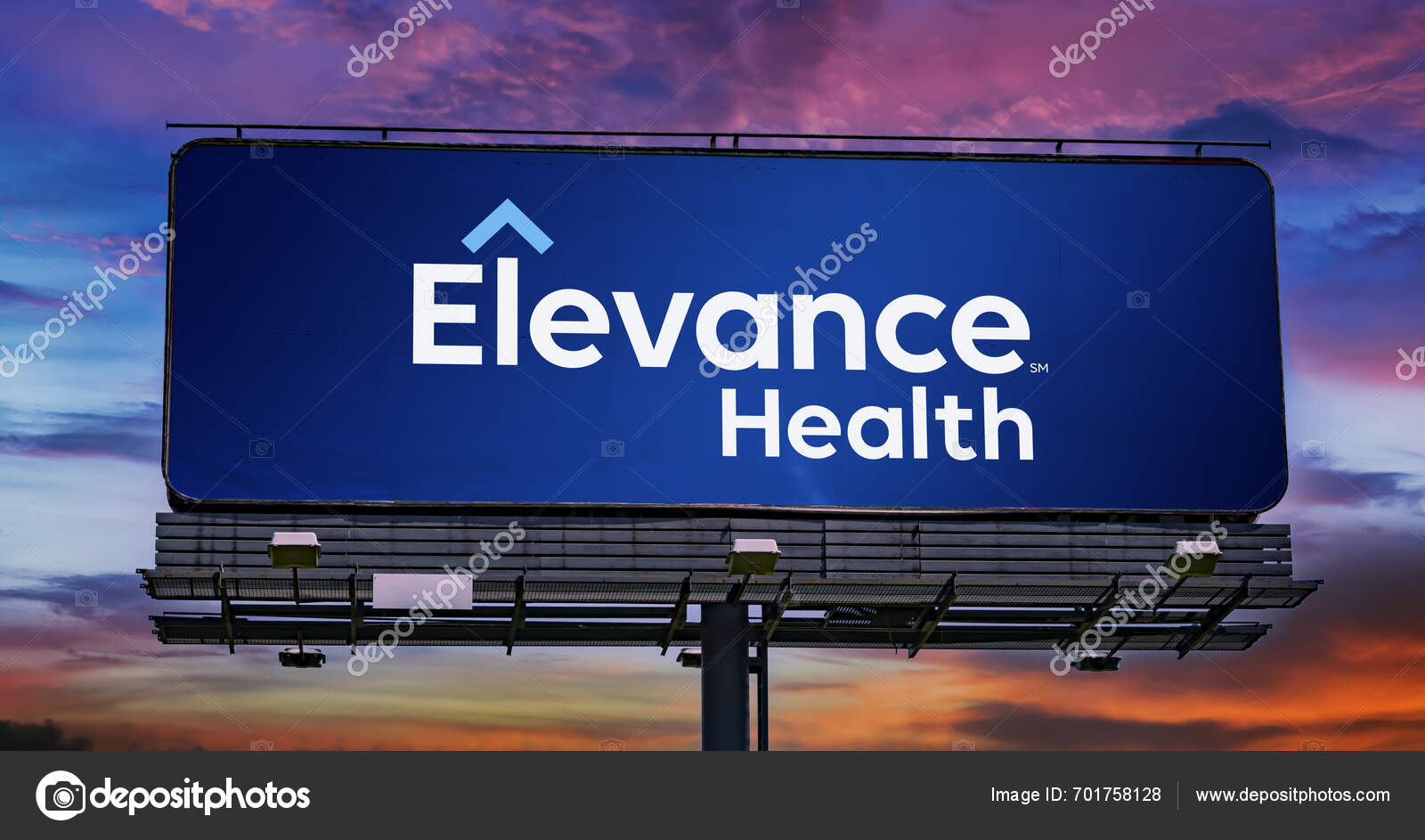 Poznan Pol Jan 2024 Advertisement Billboard Displaying Logo Elevance ...