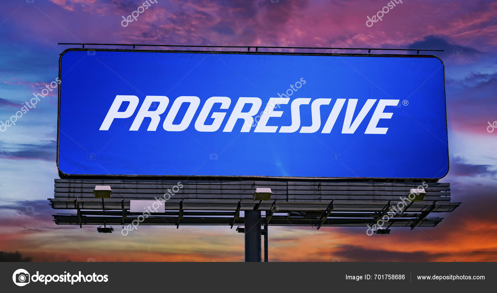 Poznan Pol Jan 2024 Advertisement Billboard Displaying Logo Progressive ...