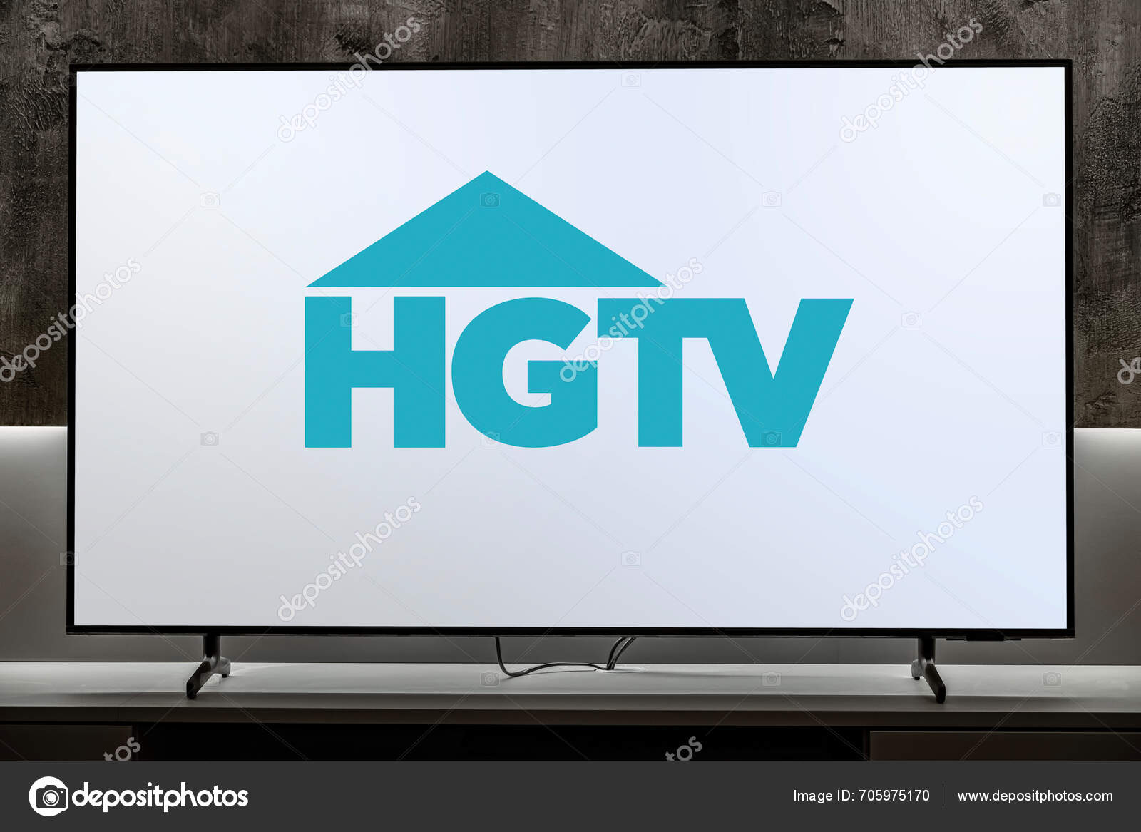 Poznan Pol Mar 2024 Flat Screen Set Displaying Logo Hgtv — Stock Editorial Photo © monticello ...