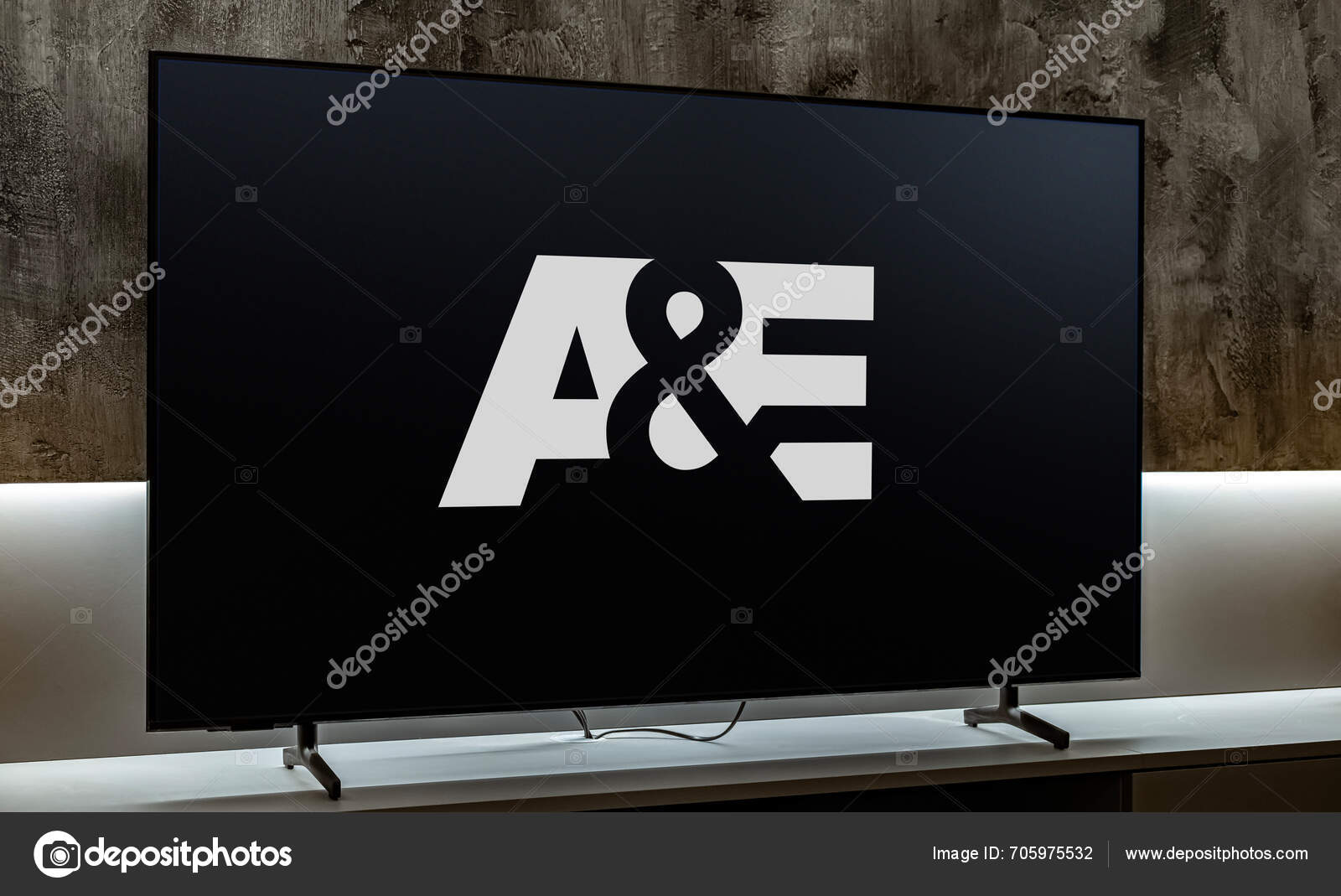 Poznan Pol Mar 2024 Flat Screen Set Displaying Logo American — Stock ...