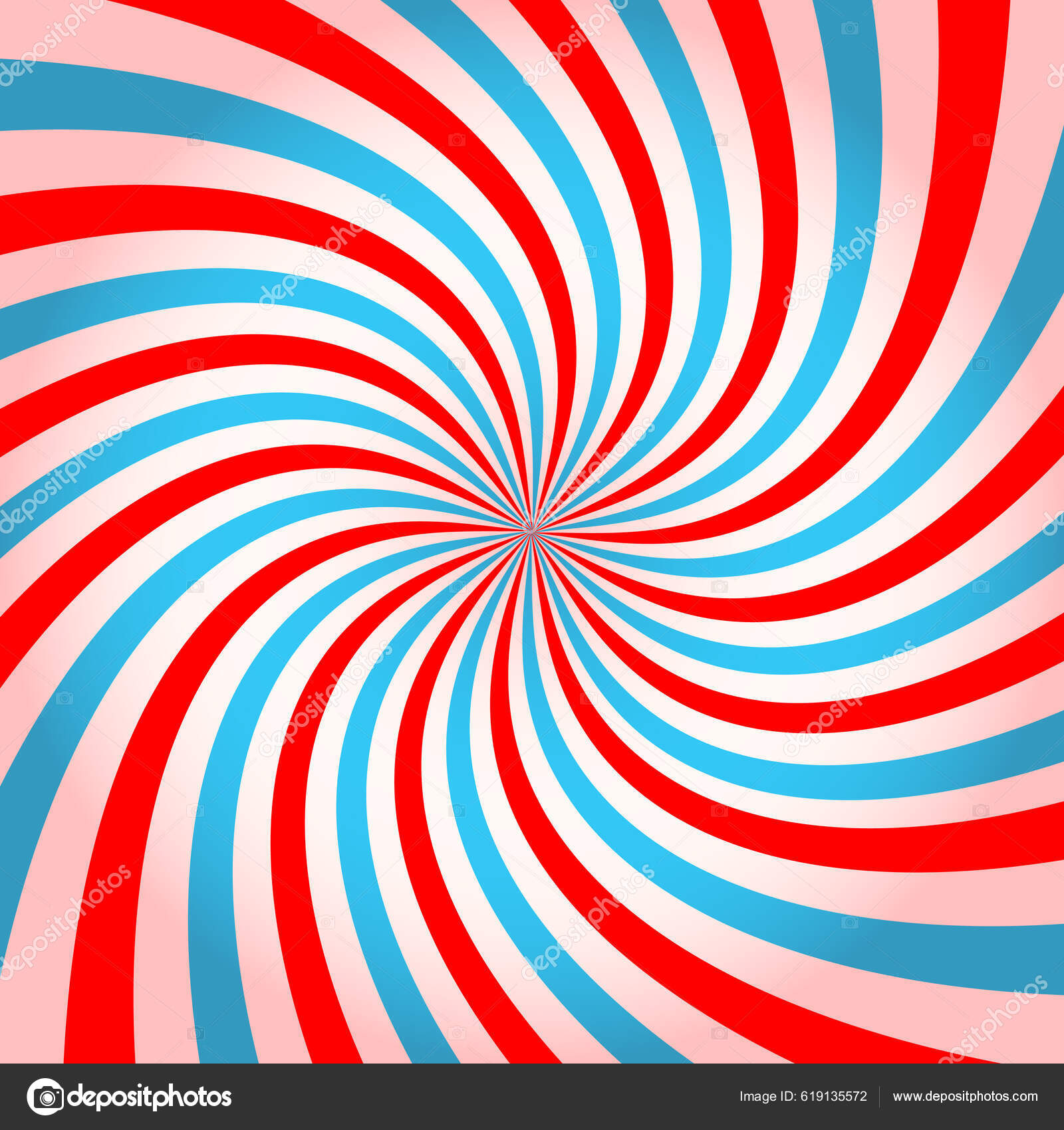 Pink Blue Twisted Stipes Vortex Effect Pinwheel Pattern Circus Carnival ...