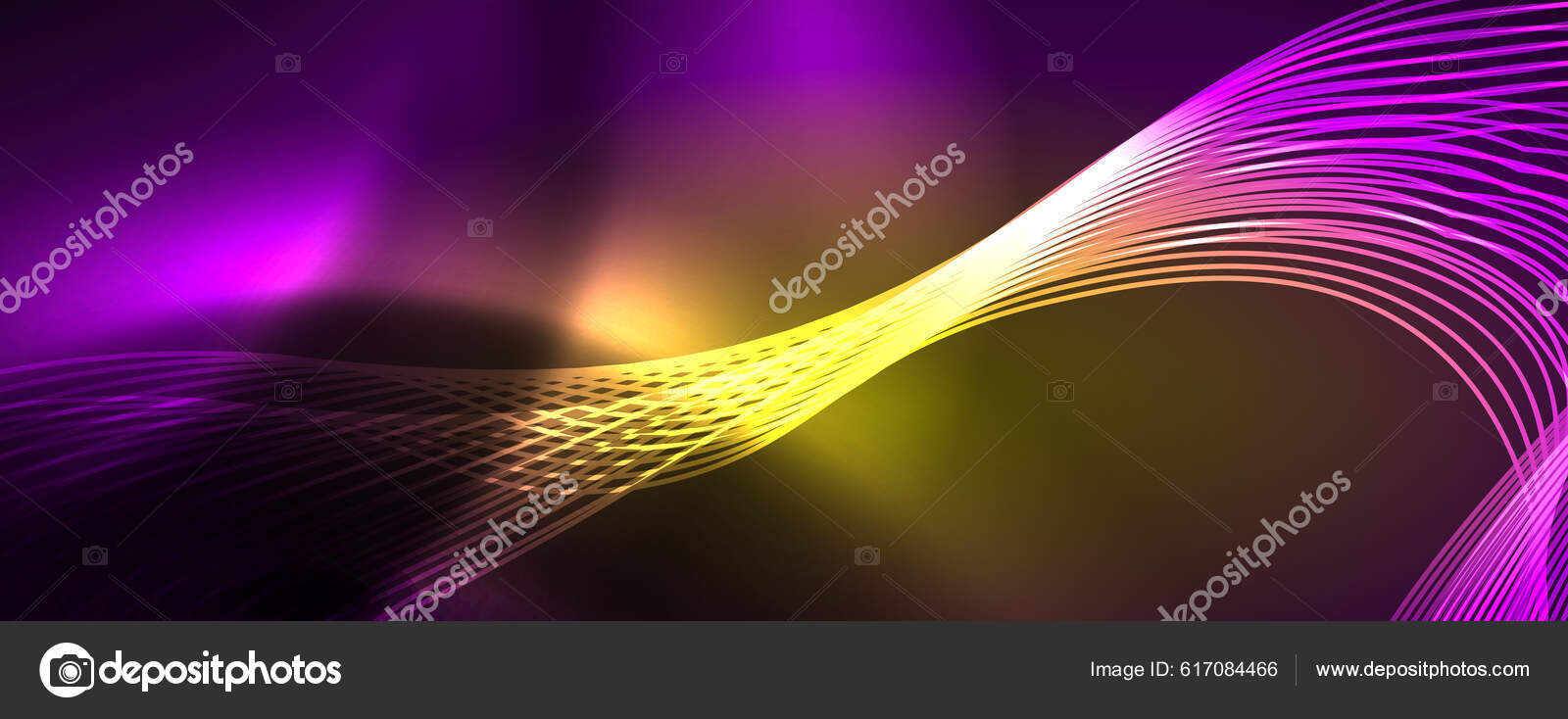 Shiny Neon Waves Dynamic Electric Motion Energy Speed Concept Vector ...