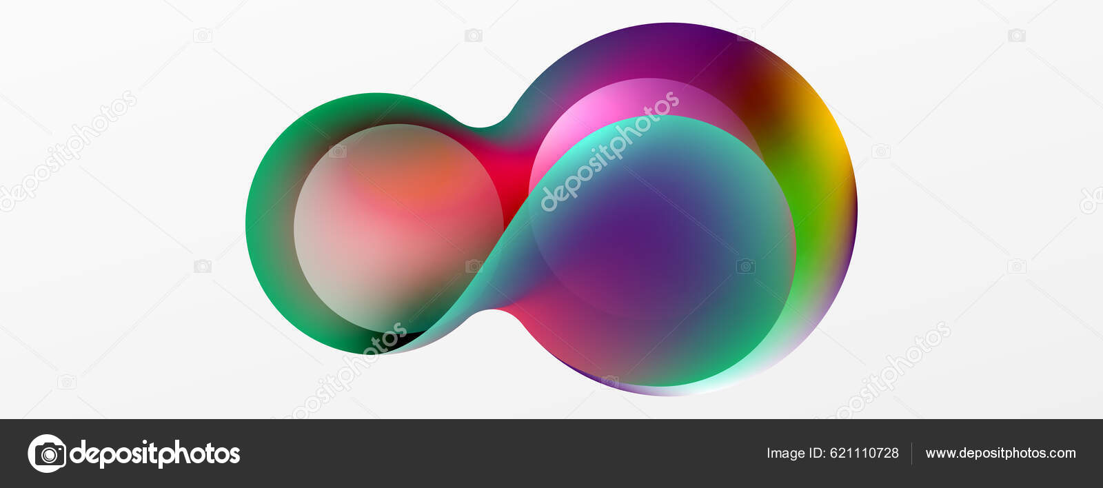 Fluid Abstract Background Shapes Circle Flowing Design Wallpaper Banner ...