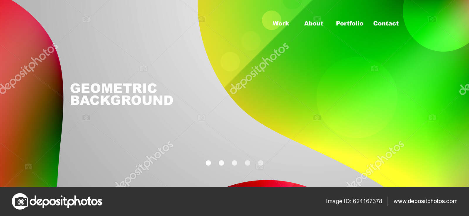 Geometric Flowing Shapes Abstract Background Vector Illustration ...