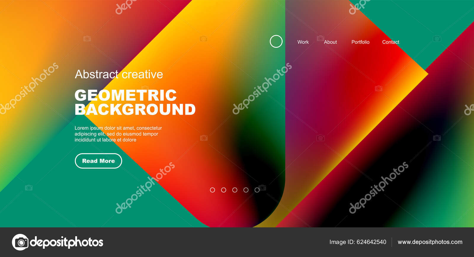 Liquid Shapes Flowing Gradient Colors Geometric Circle Triangles Vector ...