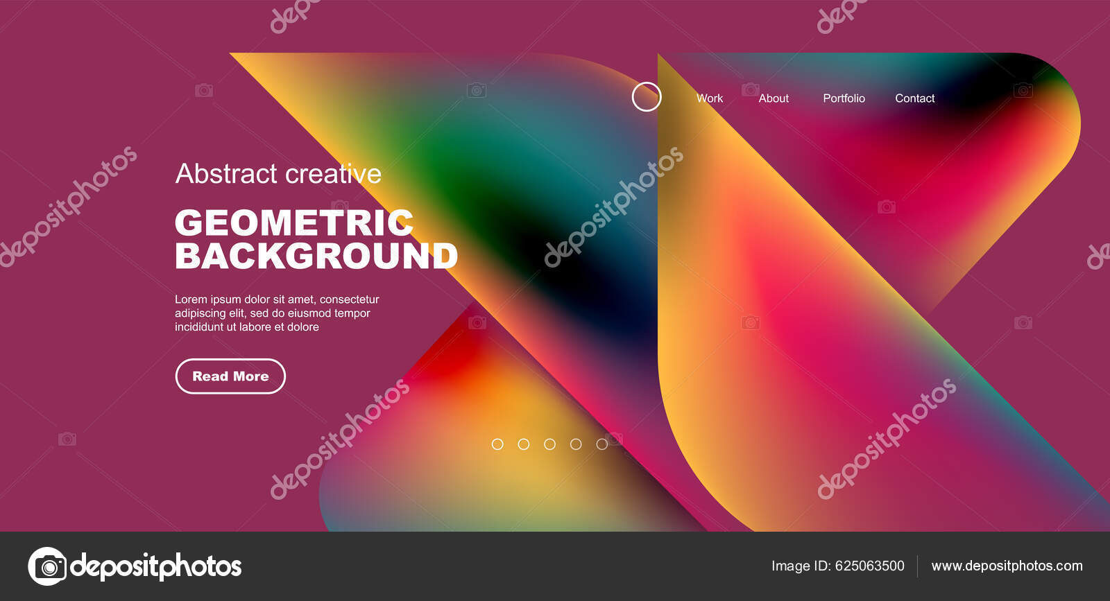 Liquid Shapes Flowing Gradient Colors Geometric Circle Triangles Vector ...