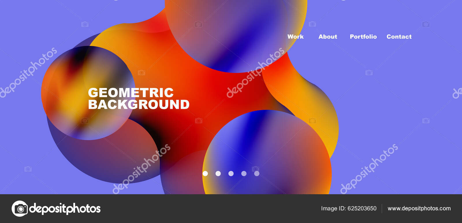 Liquid Shapes Flowing Gradient Colors Elements Circles Vector ...