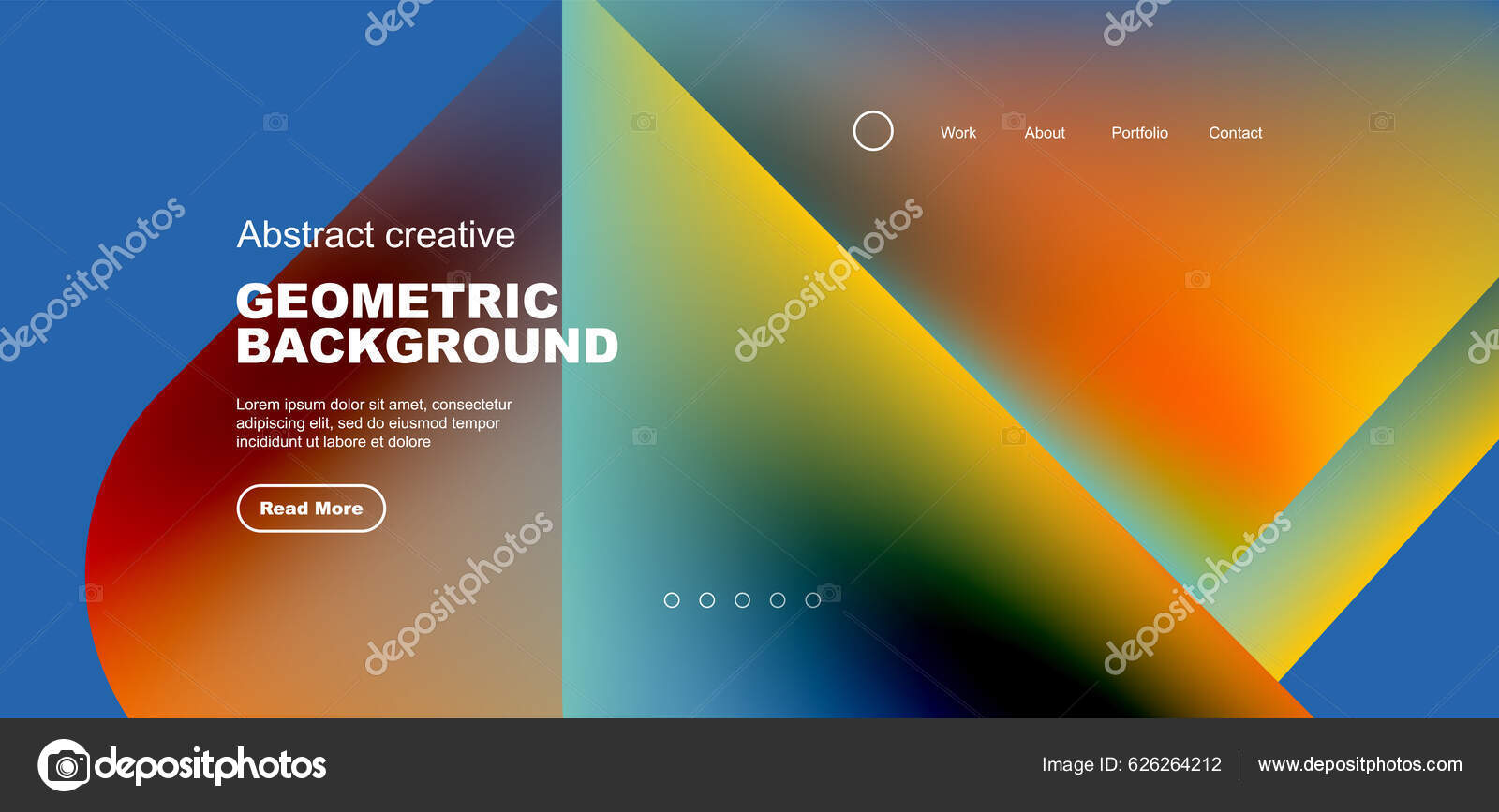 Liquid Shapes Flowing Gradient Colors Geometric Circle Triangles Vector ...