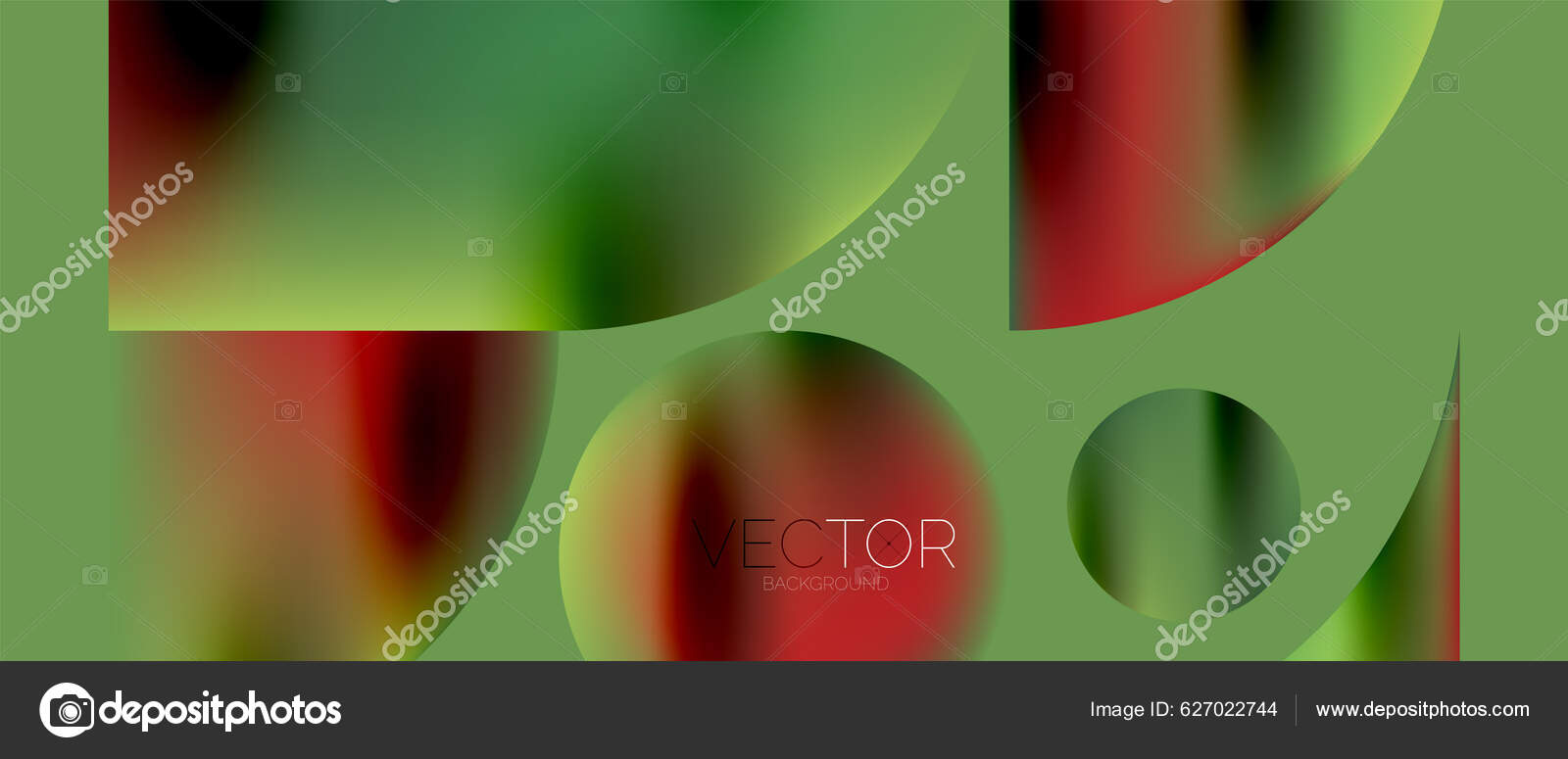 Geometric Abstract Panorama Wallpaper Background Shapes Circles ...
