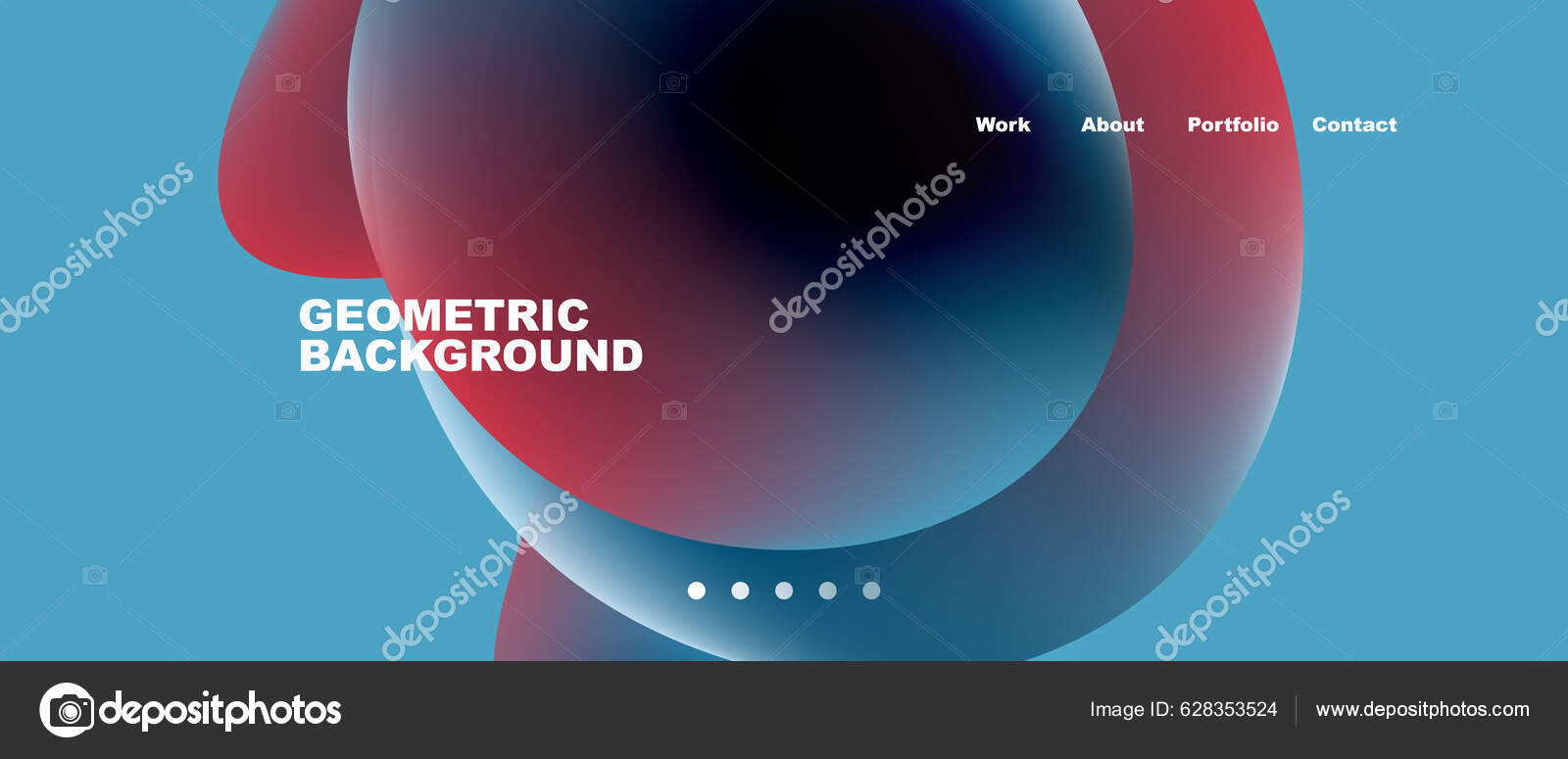 Liquid Shapes Flowing Gradient Colors Elements Circles Vector ...