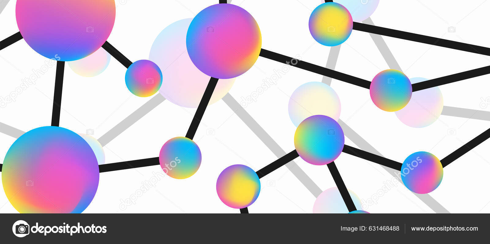 Line Points Connections Geometric Abstract Background Stock Vector ...