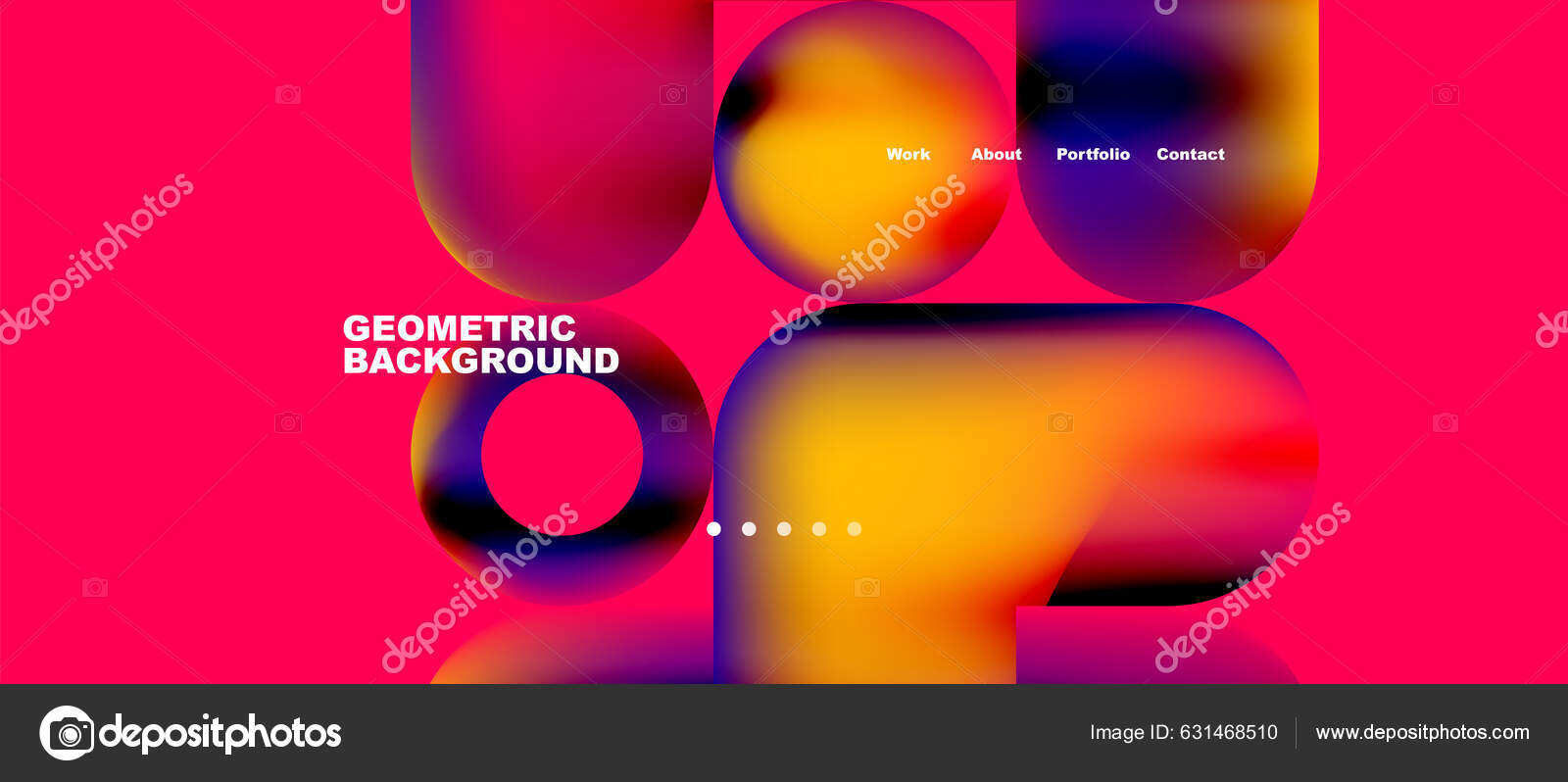 Bentuk Dan Lingkaran Bulat Dengan Gradien Cair Vektor Stok oleh ©akomov ...