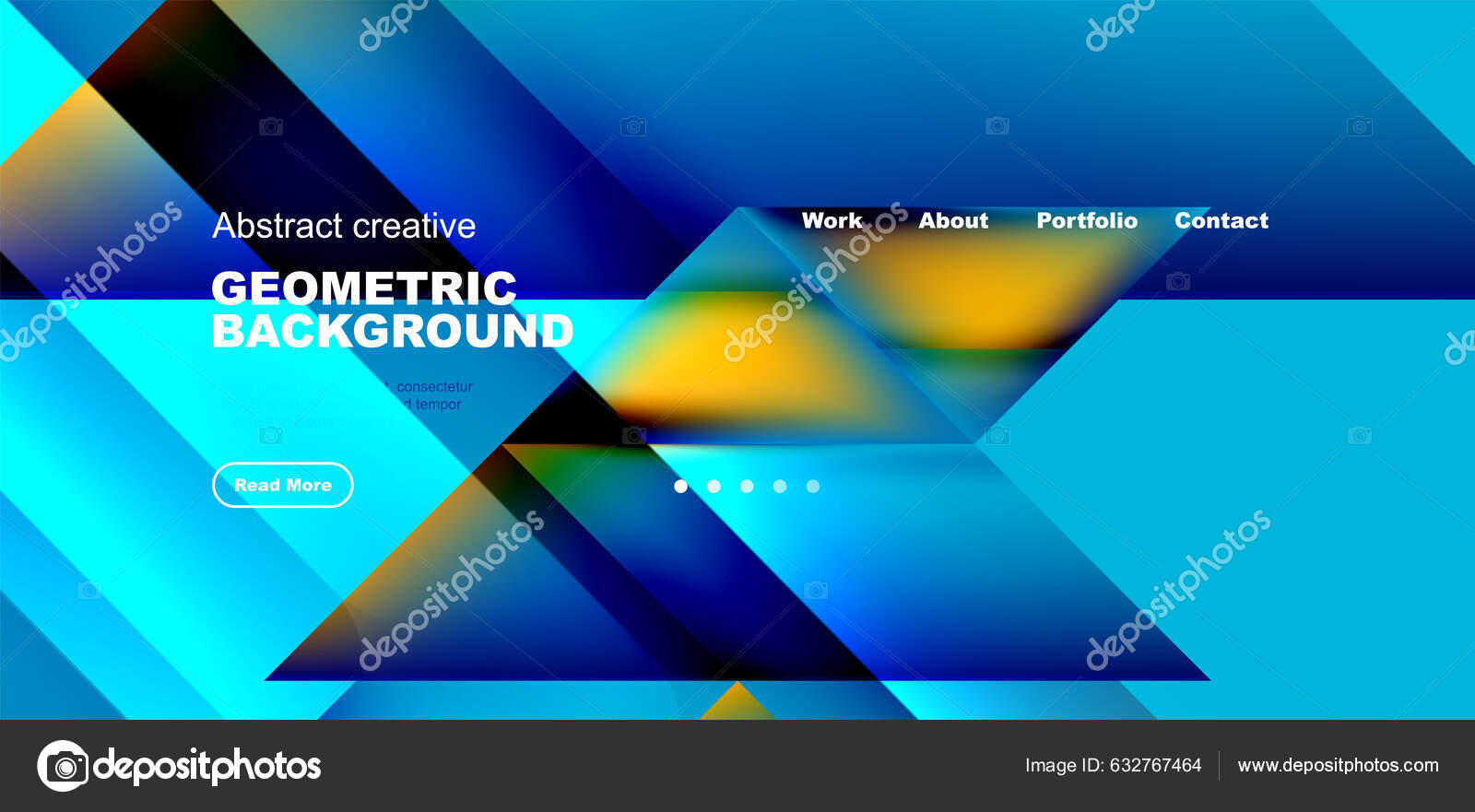 Dynamic Triangle Design Fluid Gradient Colors Abstract Background Stock ...