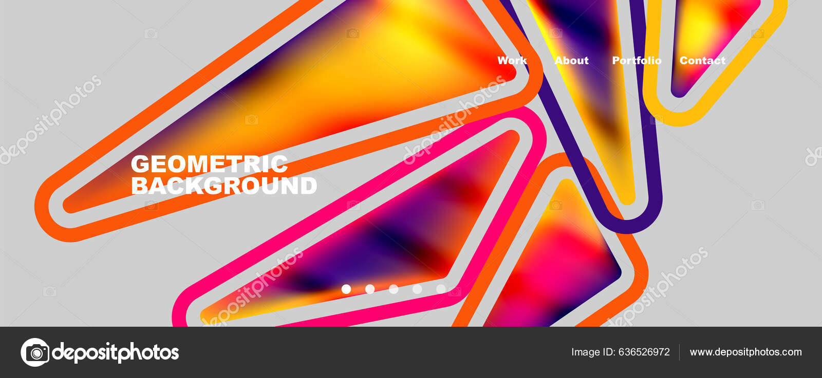 Geometric Shapes Minimalist Abstract Background Vector Illustration ...