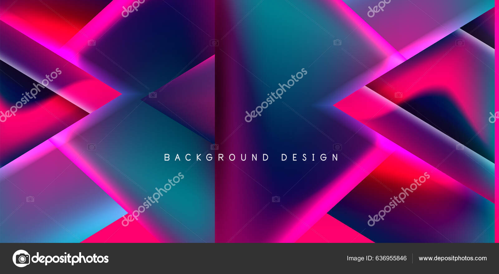 Futuristic Triangle Vector Abstract Background Colorful Fluid Gradients ...