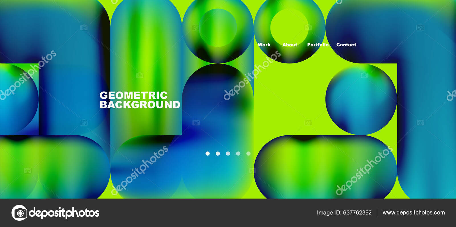 Shapes Circles Liquid Gradients Stock Vector by ©akomov 637762392