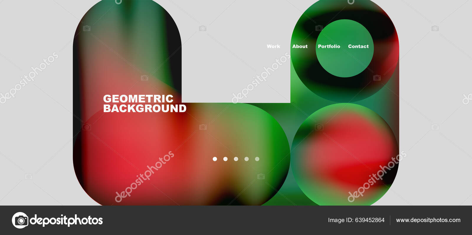 Shapes Circles Liquid Gradients Stock Vector by ©akomov 639452864