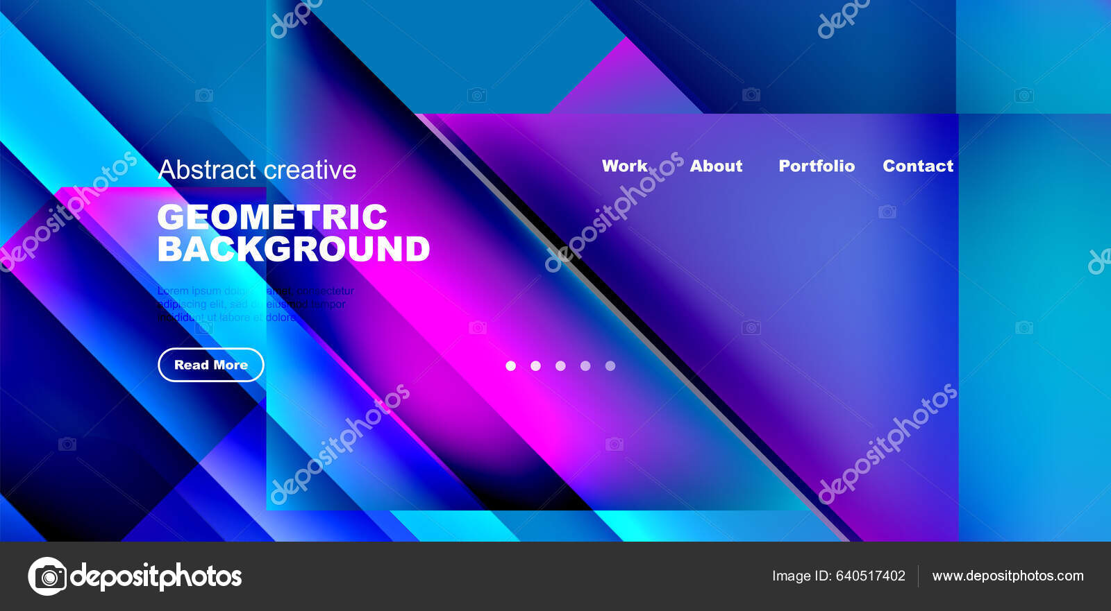 Dynamic Triangle Design Fluid Gradient Colors Abstract Background Stock ...