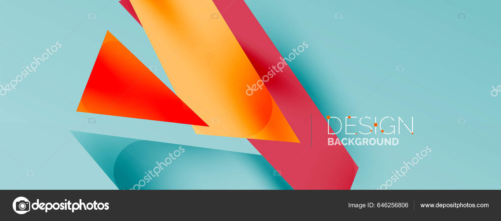 Background Abstract Overlapping Shapes Minimal Composition Vector Illustration Wallpaper Banner