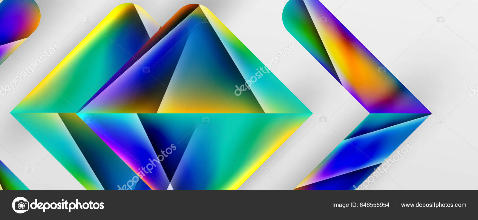 Triangle Fluid Color Gradient Abstract Background Vector Illustration ...