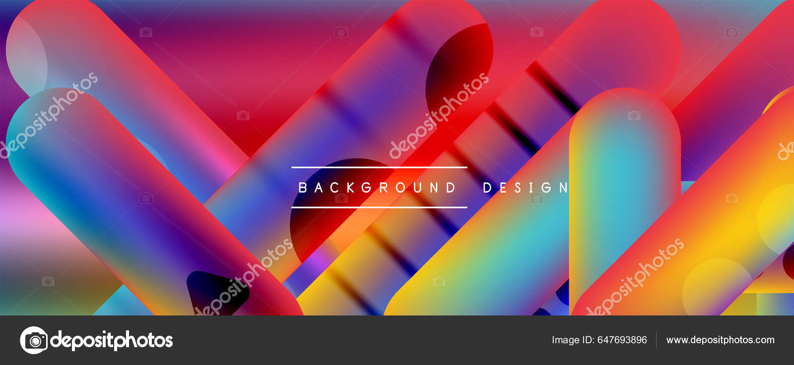 Shapes Lines Fluid Gradients Abstract Background Vector Illustration ...