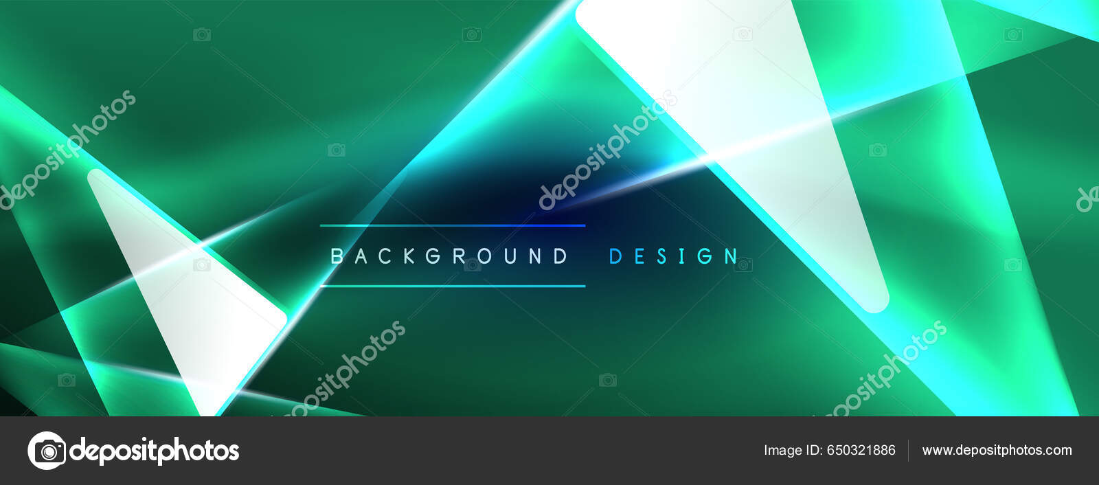 Neon Lights Hacking Geometric Background Virtual Reality Artificial ...