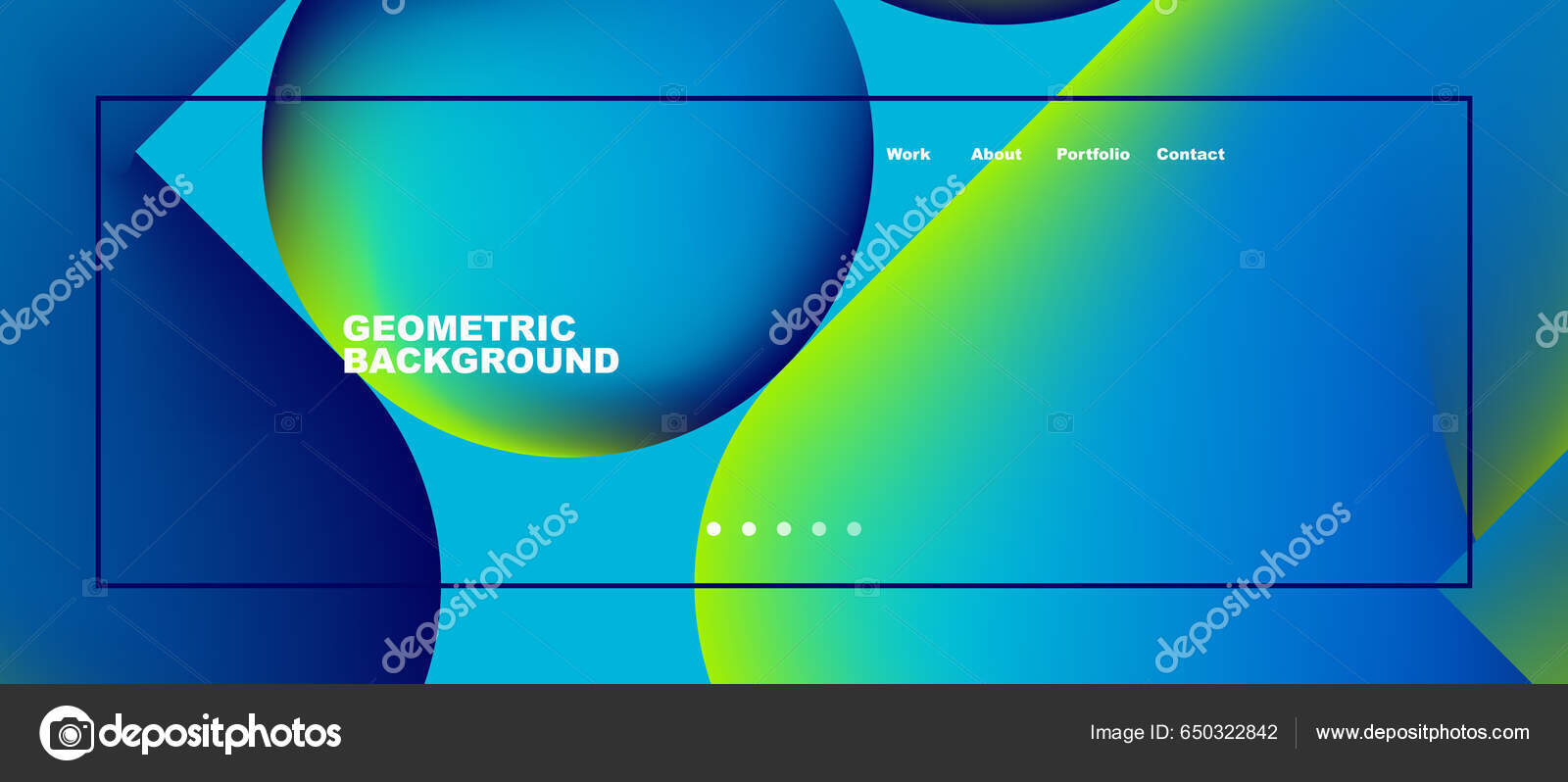 Bentuk Dan Lingkaran Bulat Dengan Gradien Cair Vektor Stok oleh ©akomov ...