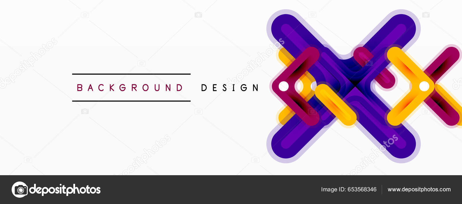 Minimal Geometric Background Cross Line Design Wallpaper Banner ...