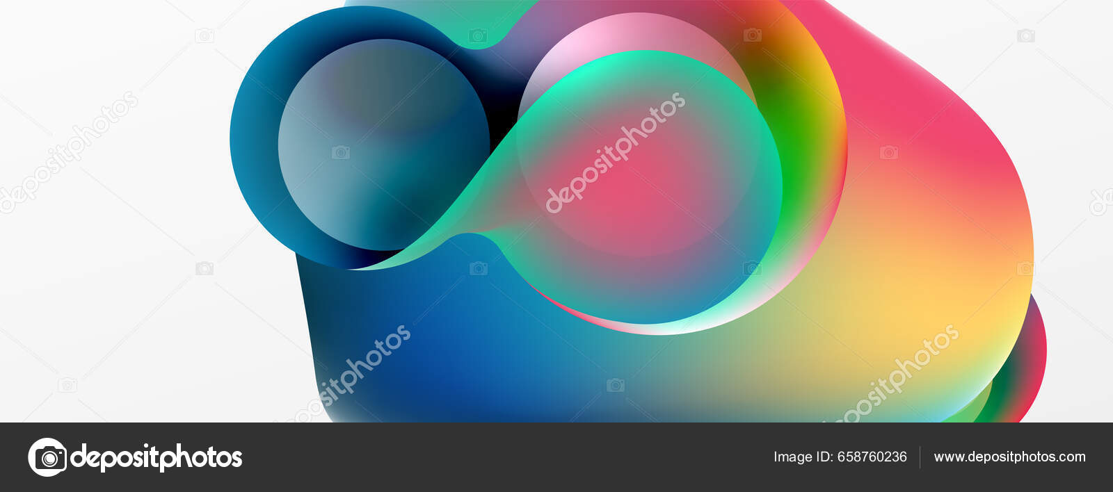 Fluid Abstract Background Shapes Circle Flowing Design Wallpaper Banner ...