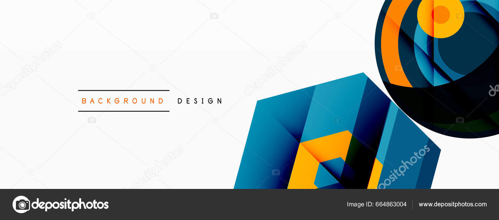 Geometric Shapes Vector Design Dynamic Shadow Effect Features ...