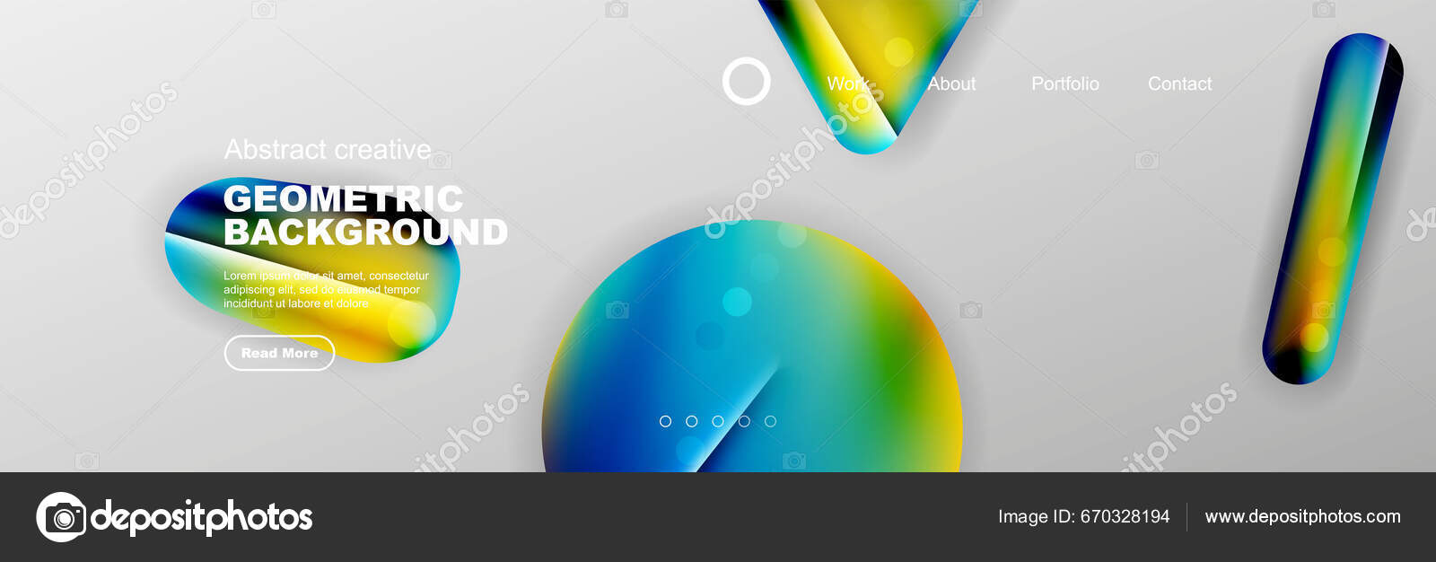 Bright Glossy Overlapping Geometric Shapes Background Vector ...