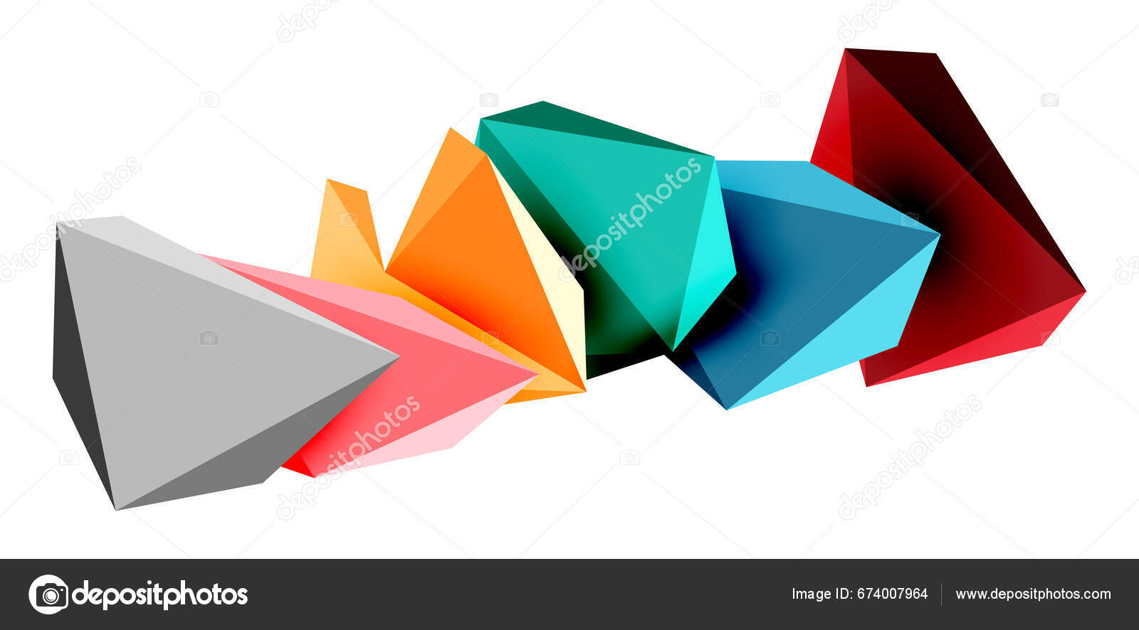 Low Poly Triangle Design Elements Geometric Concept Banner Background ...