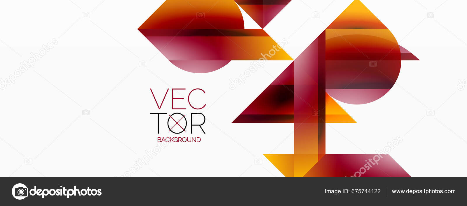 Gradient Color Triangles Circles White Dynamic Blend Creating ...