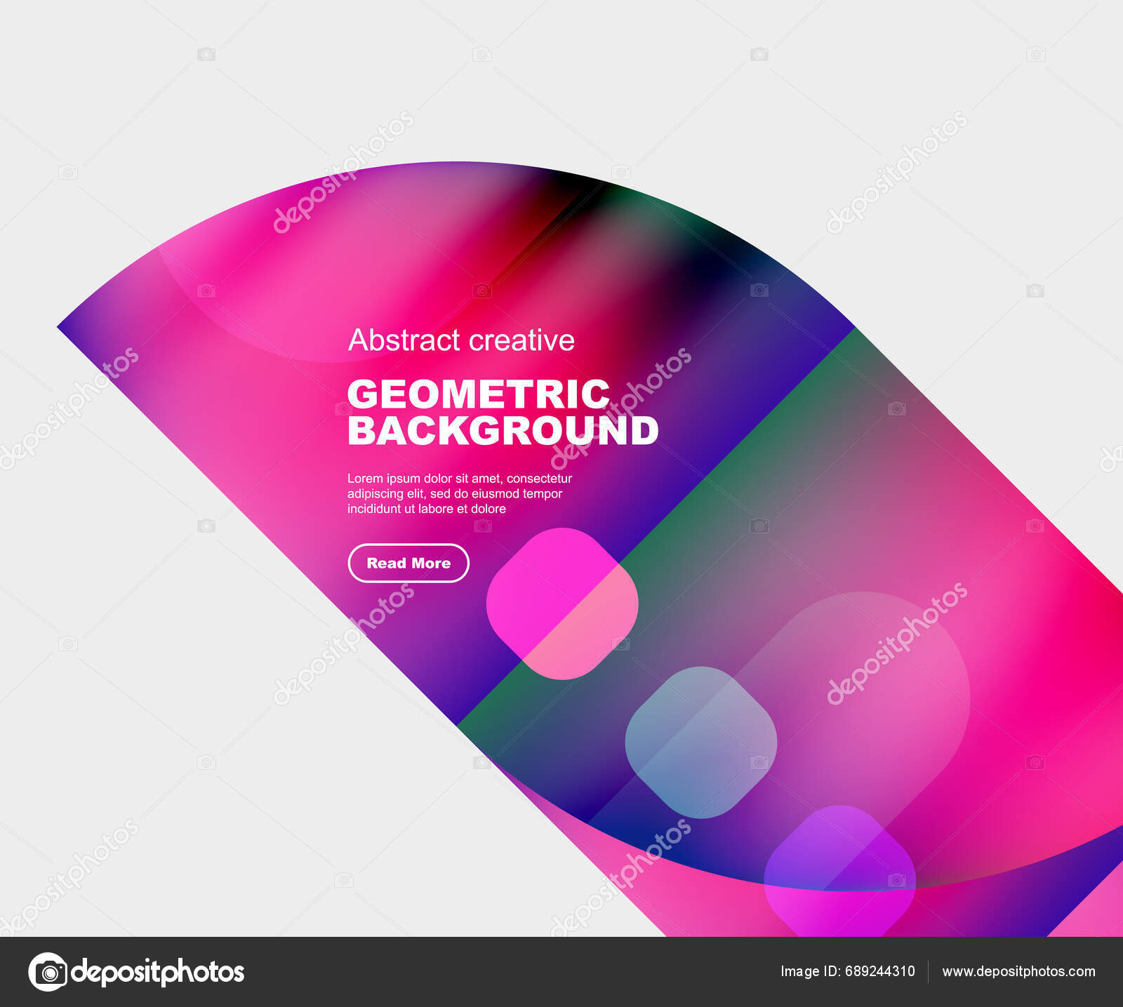 Triangle Square Composition Geometric Background Stock Vector by ...