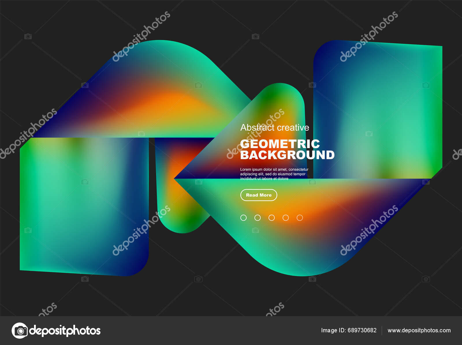 Square Triangle Design Fluid Gradients Abstract Background Stock Vector ...