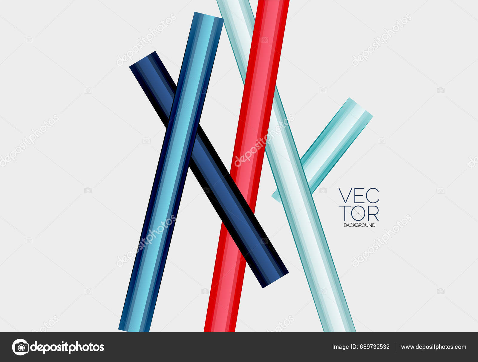 Abstract Color Straight Lines Vector Background Stock Vector by ©akomov ...