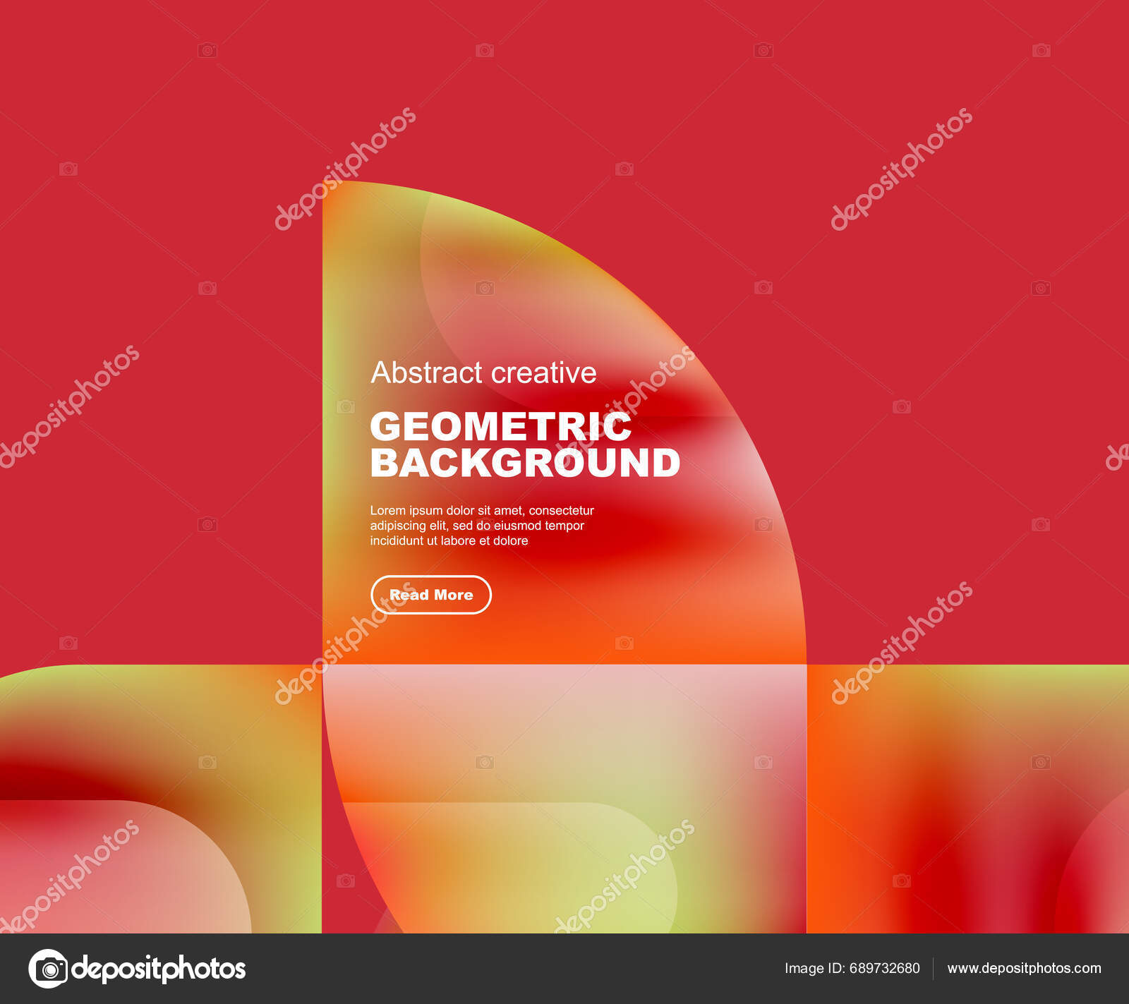 Triangle Square Composition Geometric Background Stock Vector by ...