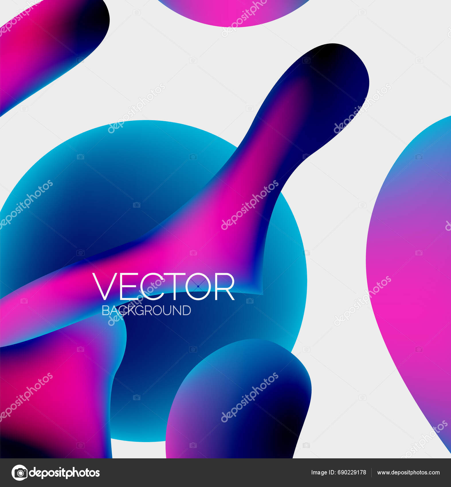 Abstract Liquid Bubble Background Liquid Gradients Stock Vector by ...