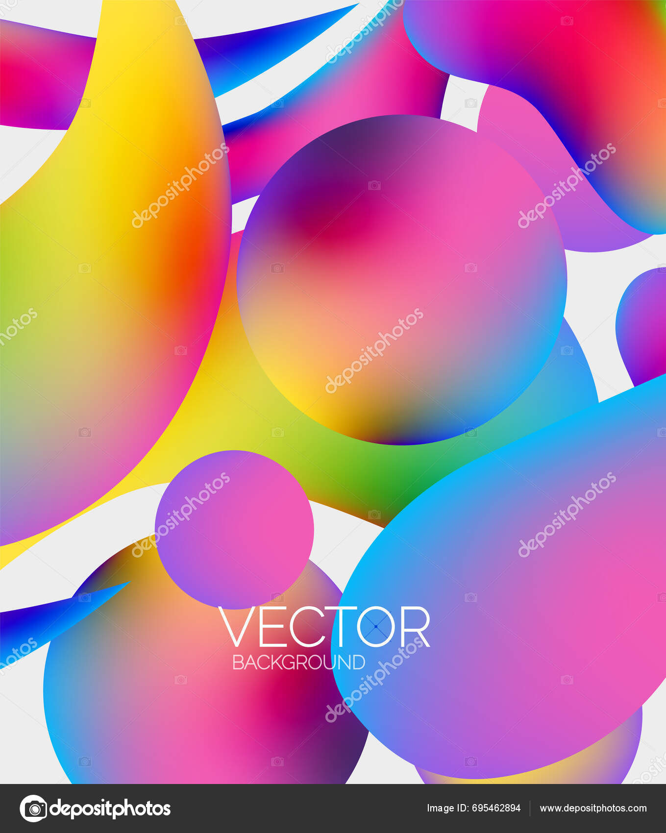 Abstract Liquid Bubble Background Liquid Gradients Stock Vector by ©akomov 695462894