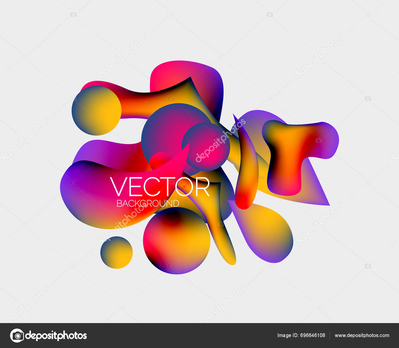 Abstract Liquid Bubble Background Liquid Gradients Stock Vector by ...