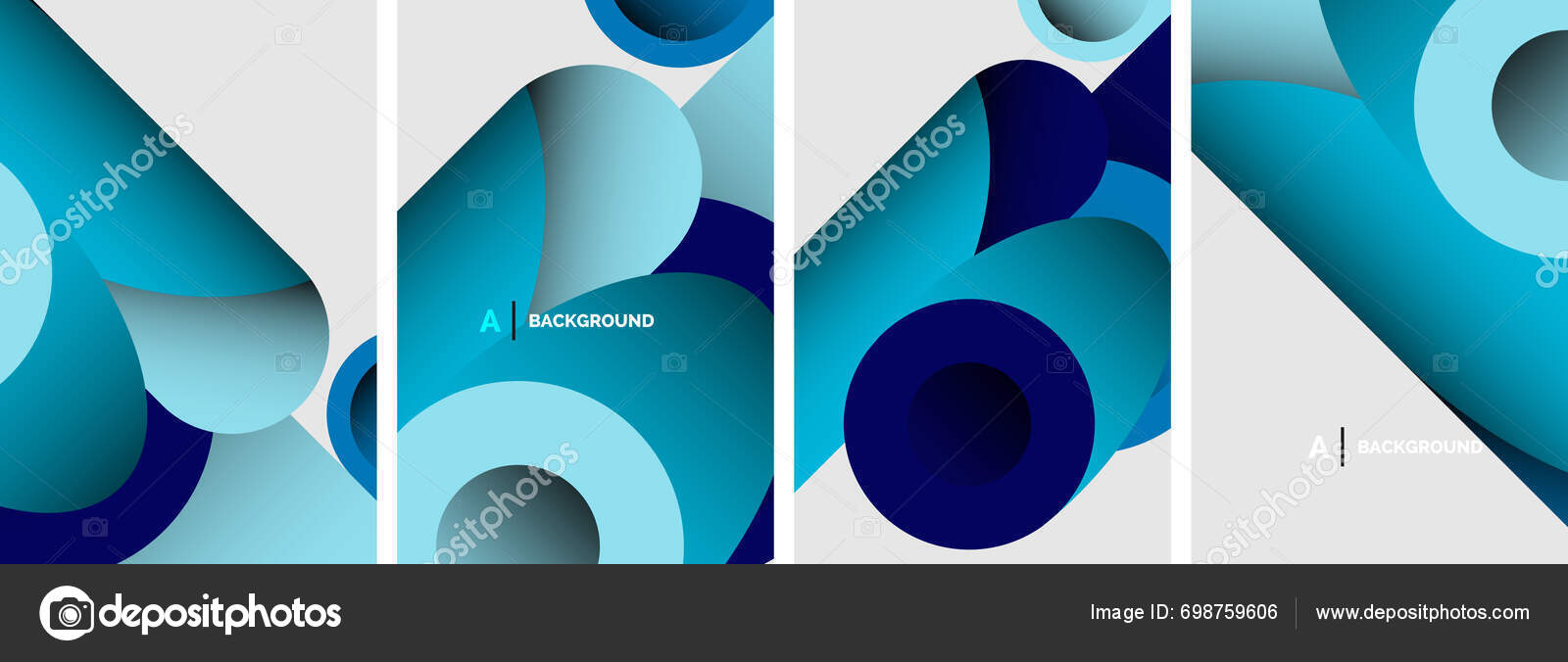 Abstract Shapes Circles Poster Designs Vector Illustration Wallpaper ...